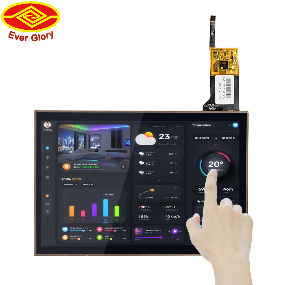 Outdoor Optical Bonding Display , 10.1 Inch Touch Screen Display ...